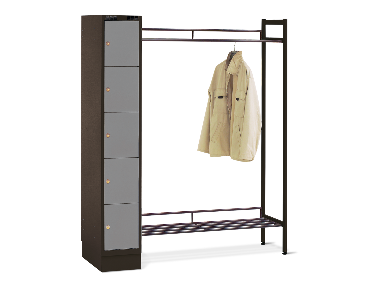 Blika |Open wardrobe that fits Blika's box lockers GBF and GBFS